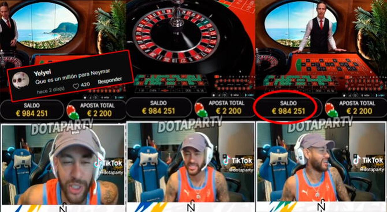 Neymar en el casino: jugador brasileño recargó un millón de dólares ...
